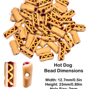 Fast Food Kandi Beads Choose From Pizza, Taco, Hamburger, Hot Dog ...