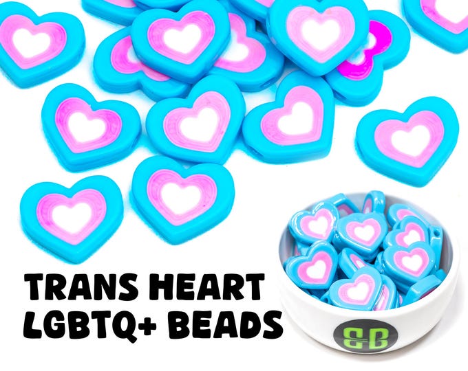 Trans Pride Flag Kandi Cuff - Etsy