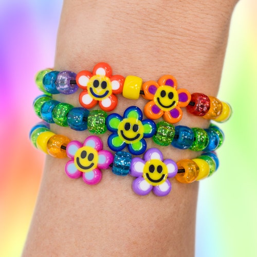 Pink Acrylic Kandi Bead Mix Y2k 90s Kawaii Mixed Beads DIY - Etsy