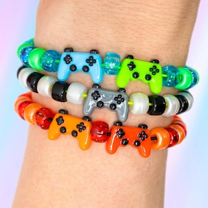 Modern Video Game Controller Kandi Beads | Colorful Gamer Charms - Etsy