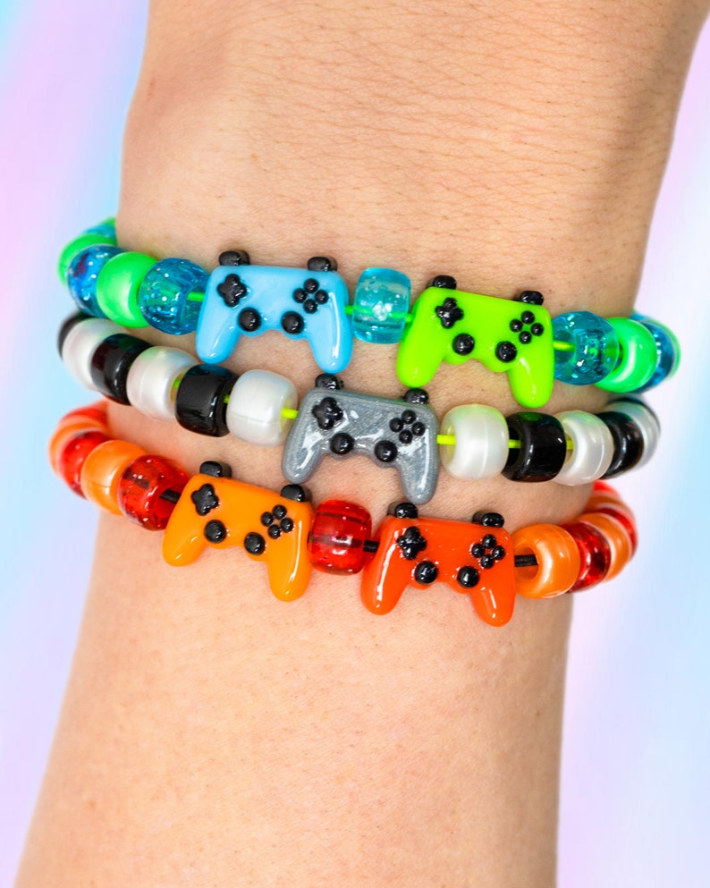 Modern Video Game Controller Kandi Beads Choose From Blue - Etsy
