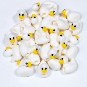 Rubber Ducky Kandi Beads Packs of 4, 12, 24, or 36 Beads. 3D Printed ...