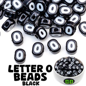 Letter O Beads | 3D Printed Colorful Alphabet Beads | Individual Vowel ...