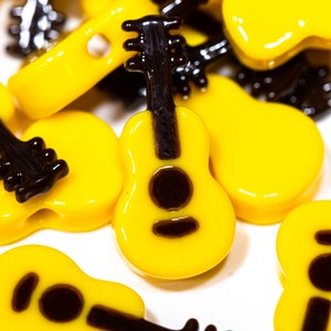 Acoustic Guitar Kandi Beads | Glossy Plastic Charms - Etsy
