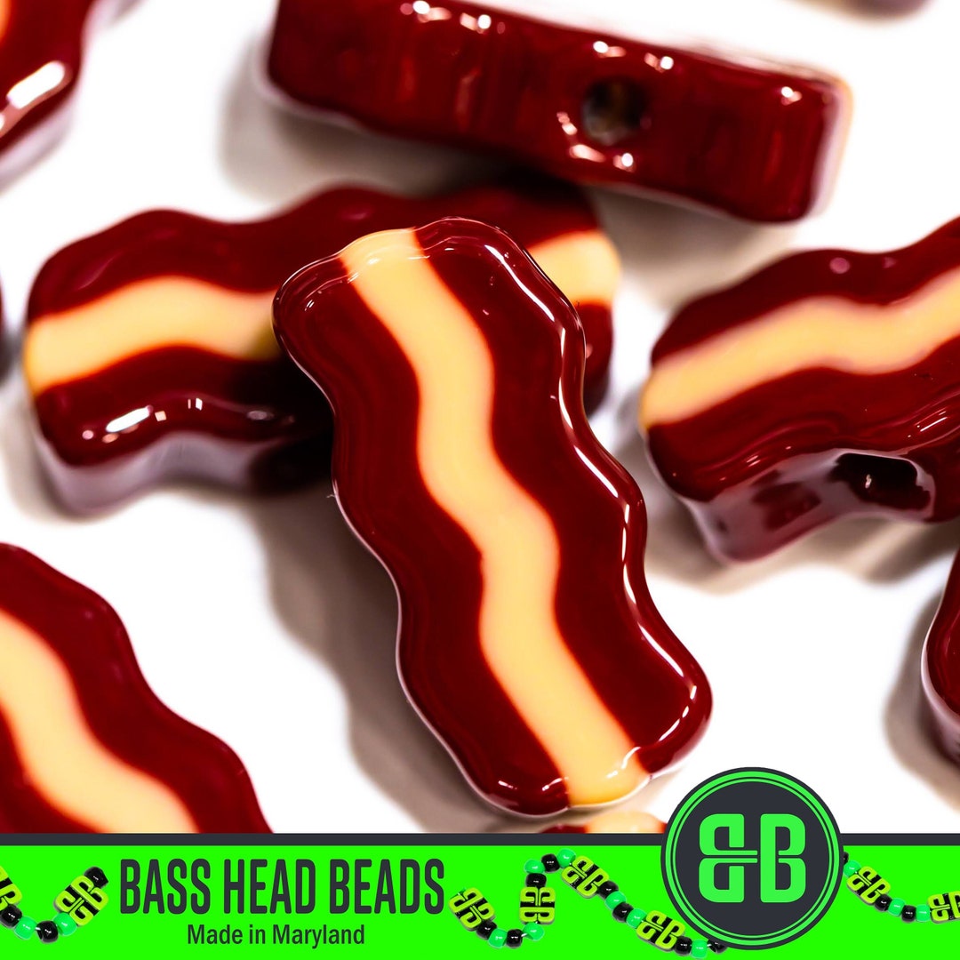 Bacon Kandi Beads Packs of 5, 10, 20, 30, or 50 Beads. 3D Printed Music ...