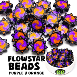 Flowstar Kandi Beads | Packs of 4, 12, 24, or 36 Beads. Rave Charms in ...