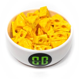Cheese Kandi Beads Packs of 10, 20, 30, or 50 Beads. 3D Printed Music ...