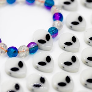 Alien Kandi Beads | Glow in the Dark/uv Reactive Packs of 2, 5, 10, or ...