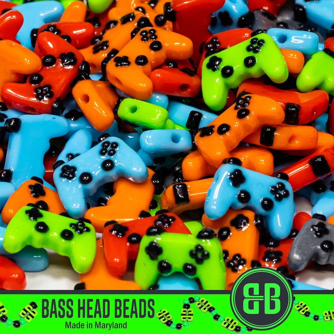 Modern Video Game Controller Kandi Beads Choose From Blue, Green, Red ...