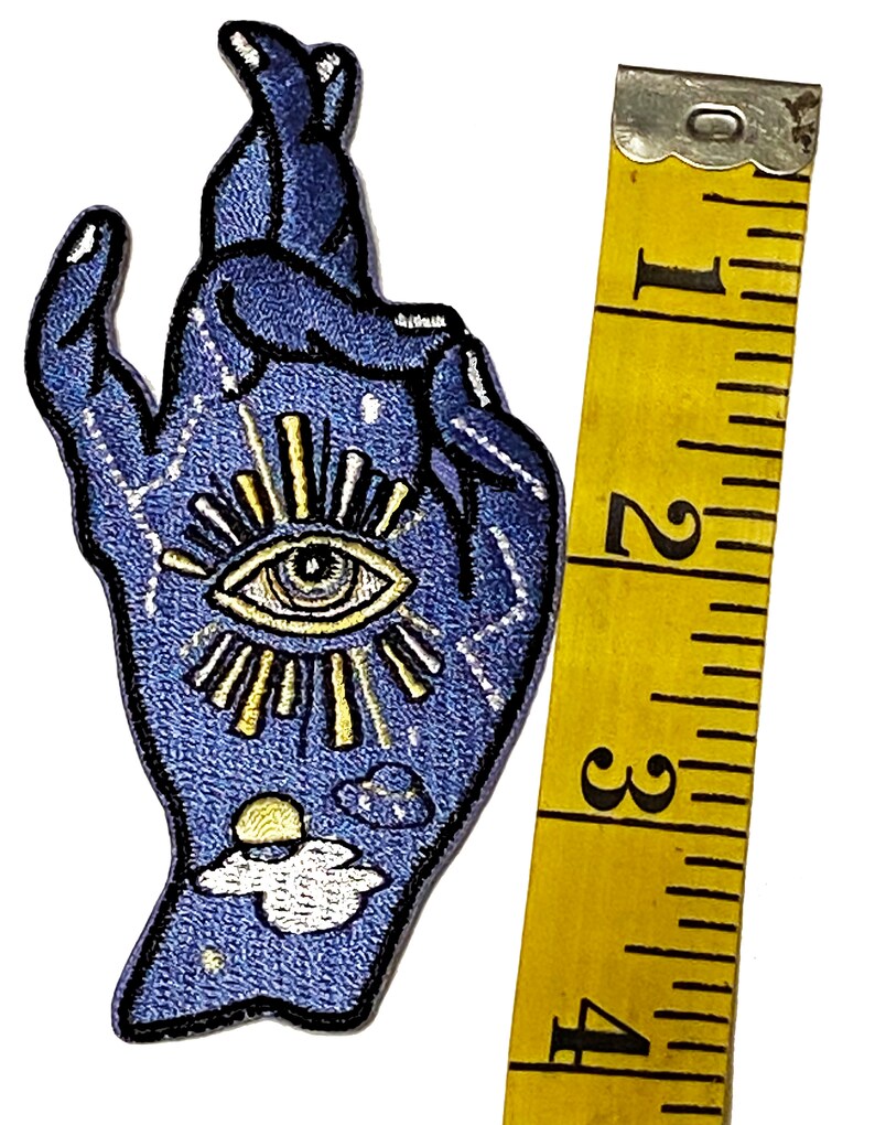 All Seeing Eye Embroidered Patch: Good Luck Mojo Iron on Applique - Etsy