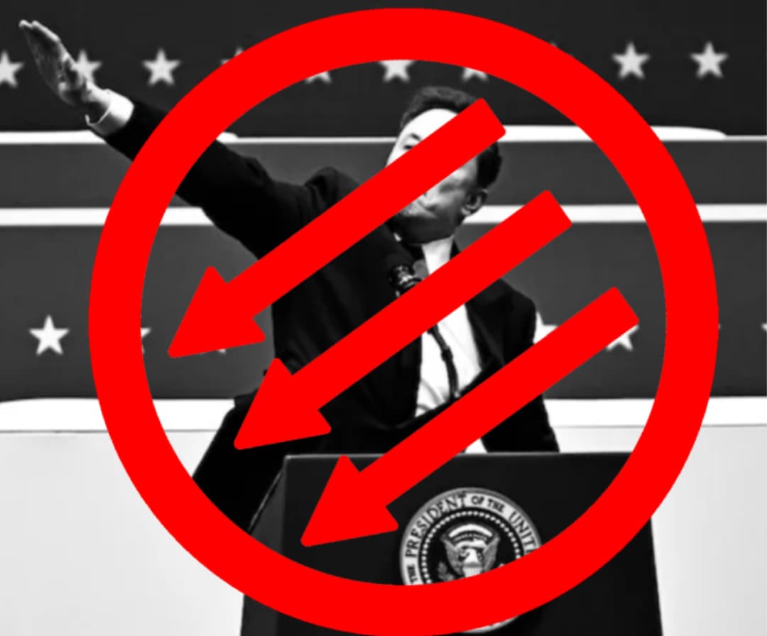 Iron Front Anti Elon Musk Anti Fascist Circle W/ Three 3 Arrows Sticker ...