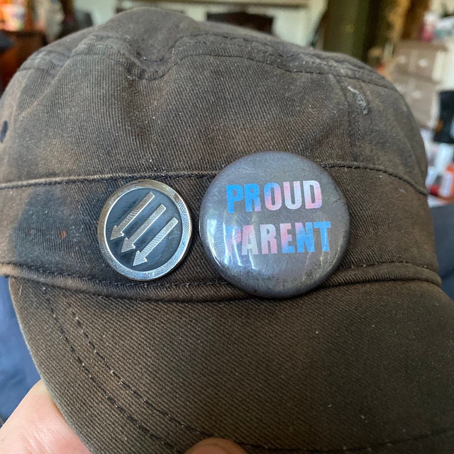 Iron Front Anti Fascist Circle Enamel Pin Antifascist Three 3 - Etsy