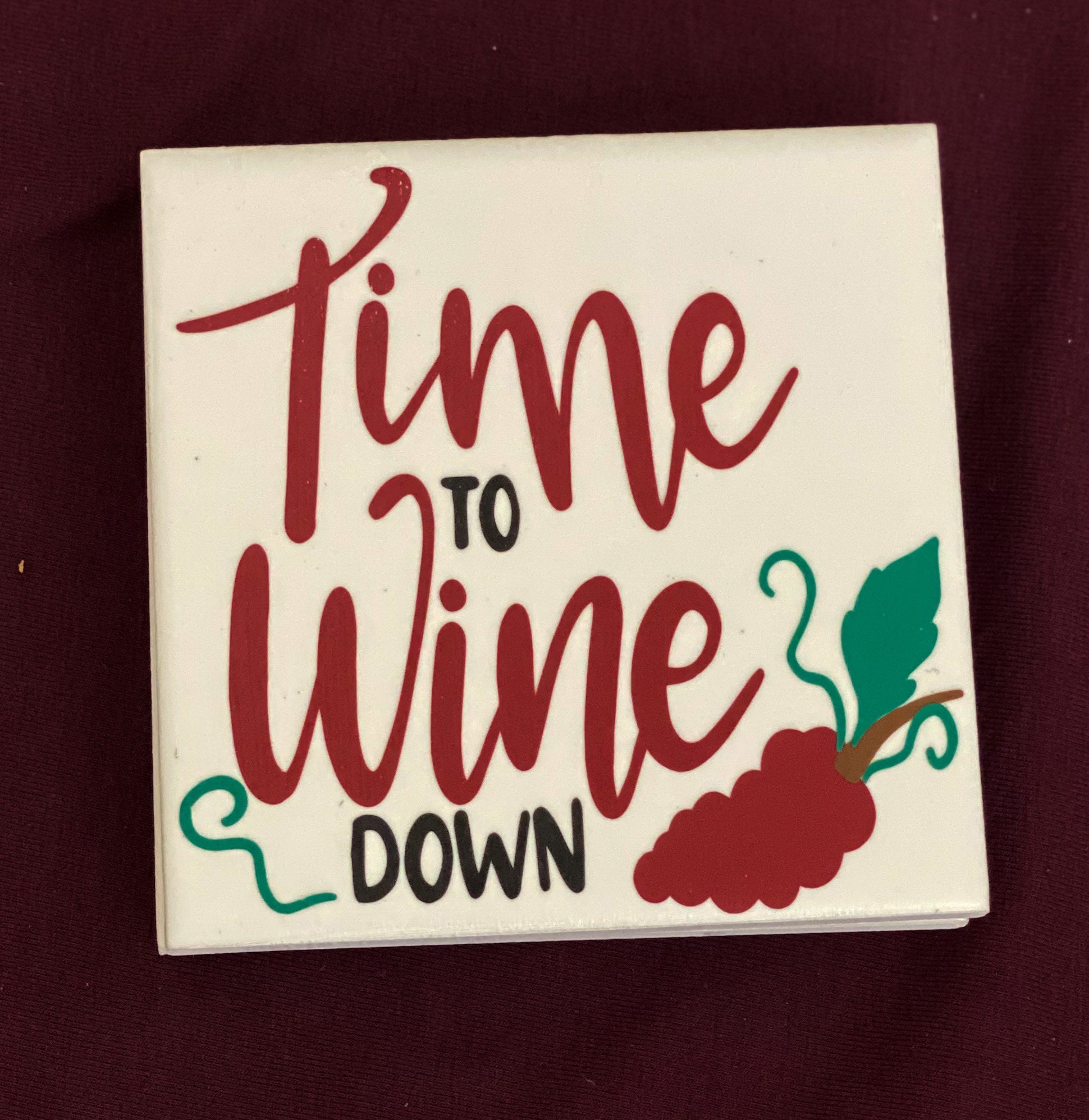 Wine Inspired Custom Coaster Set - Etsy