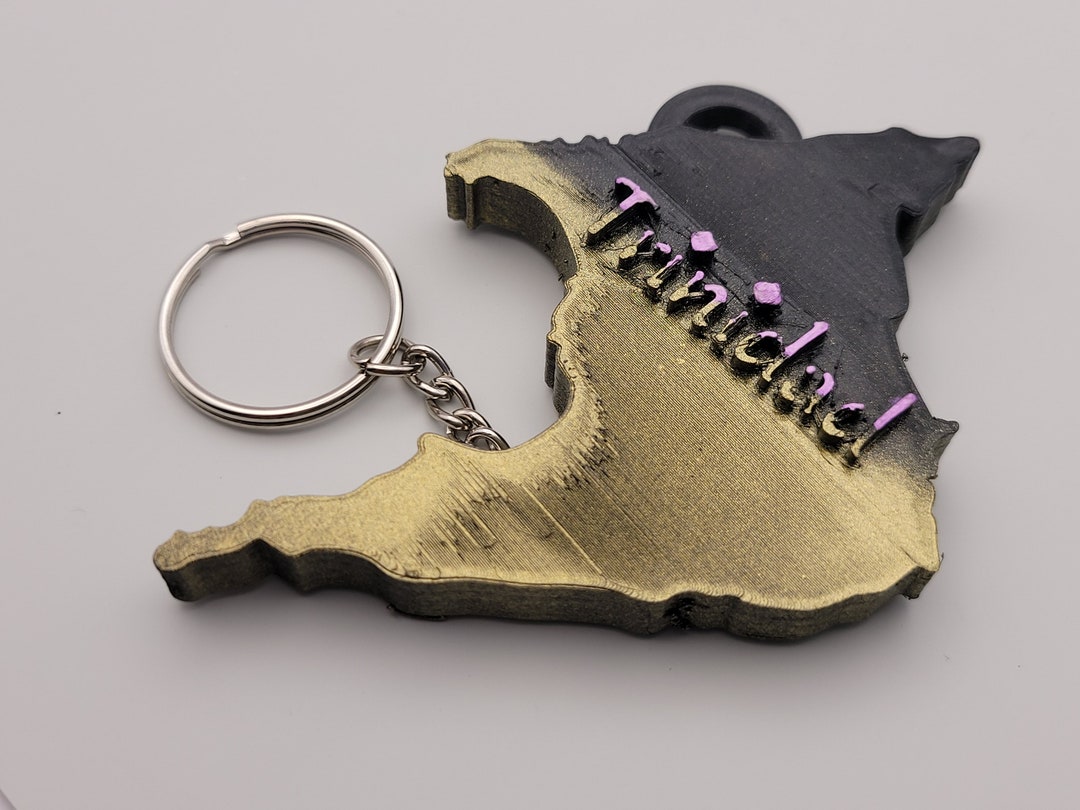 Trinidad Flag Keychain, Key Chain Men, Keyholder, Gift for Her, Tobago ...