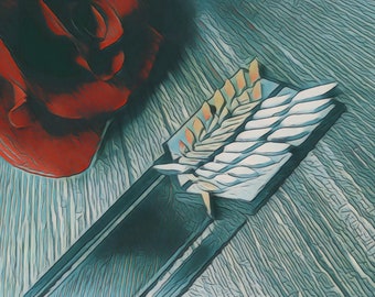 Attack on Titan Bookmark | Etsy