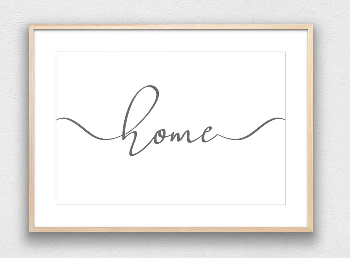 Home Printable Art Home Sign Instant Download Home Print - Etsy