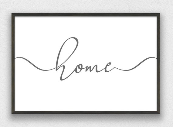Home Printable Art Home Sign Instant Download Home Print - Etsy