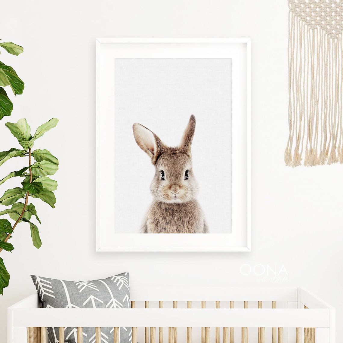 Baby Bunny Print Nursery Artwork Bunny Art Nursery Animals | Etsy