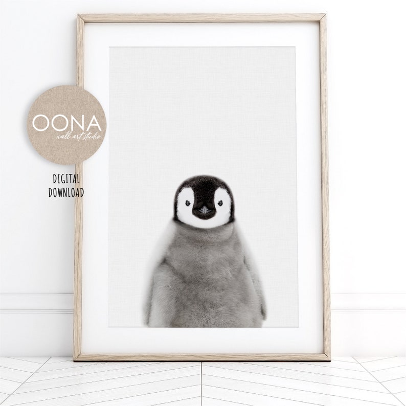 Baby Penguin Print Arctic Nursery Decor PRINTABLE Animal Wall - Etsy