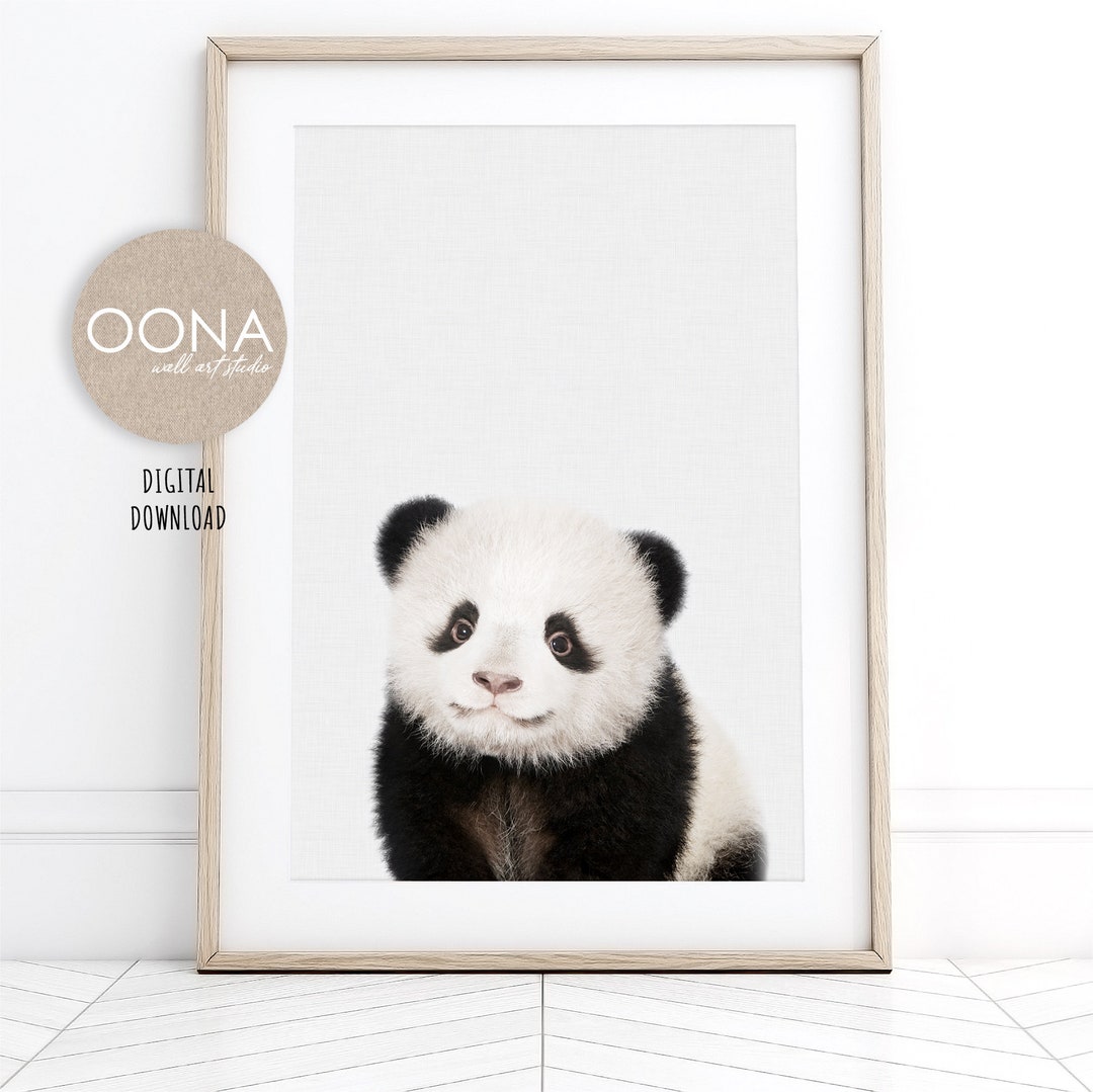 Baby Panda Print Nursery Panda PRINTABLE Panda Wall Art Bear - Etsy