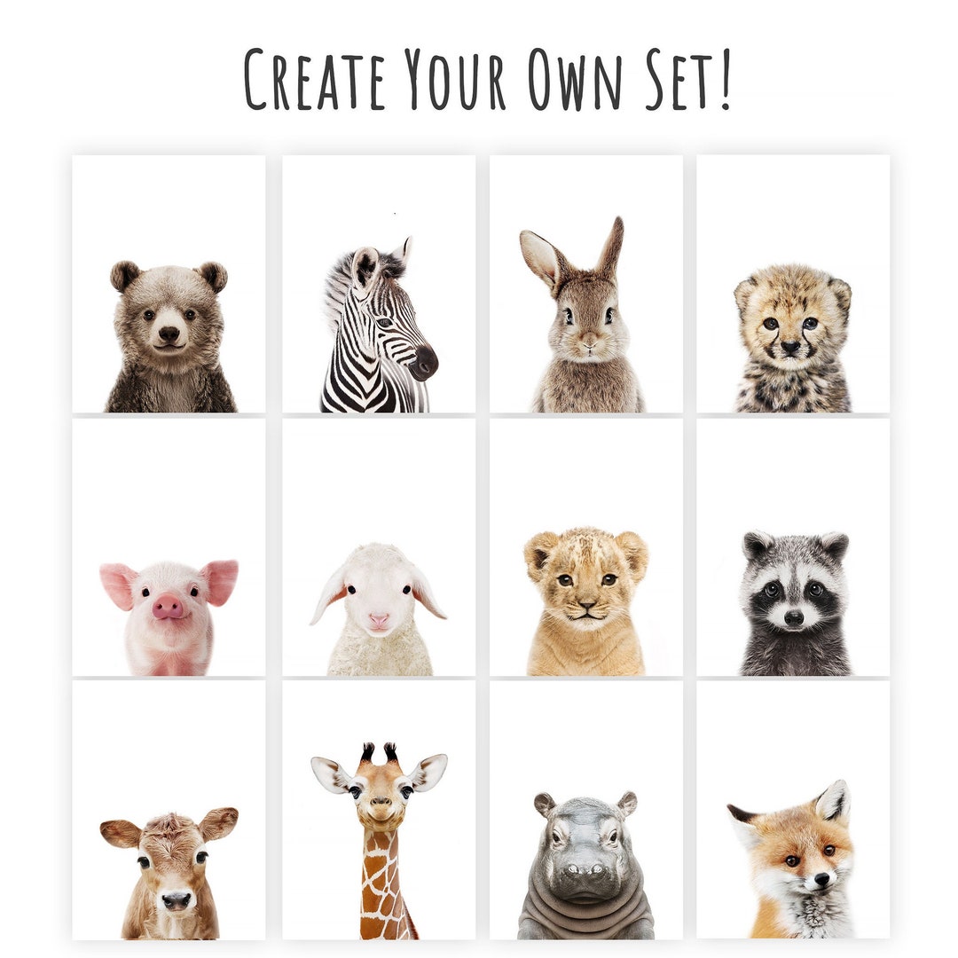 PRINTABLE Baby Animal Prints for Nursery Wall Art, Safari Nursery ...