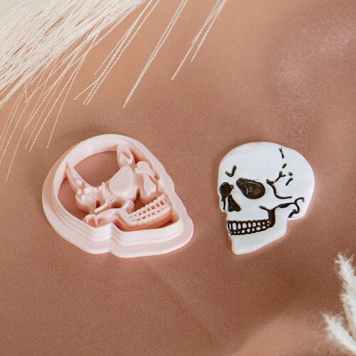 Skull Clay Cutter Human Bone Skull Polymer Clay Cutter Craft - Etsy