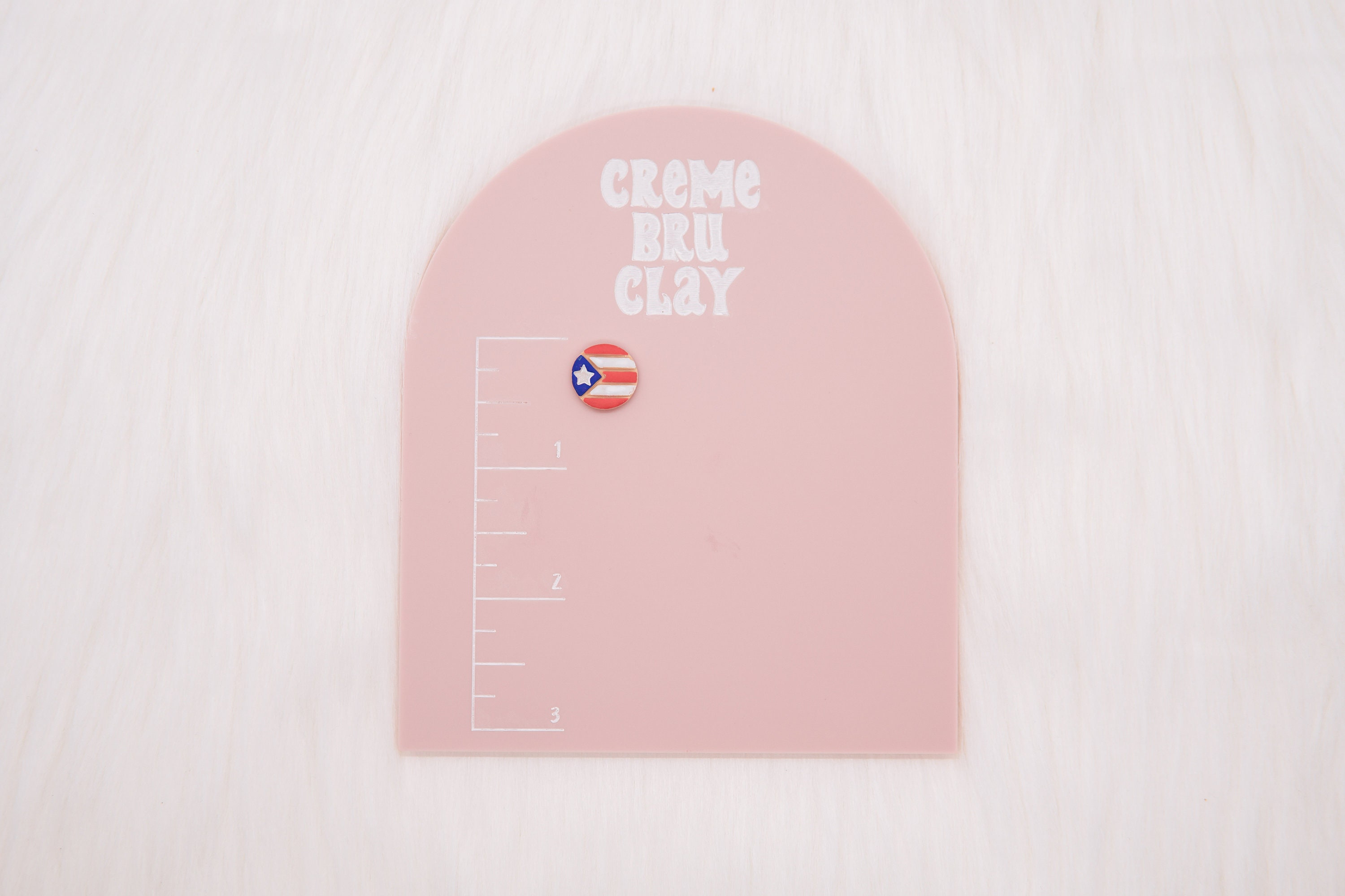 Puerto Rico Flag Circle Imprinted Clay Cutter, Puerto Rican Polymer ...