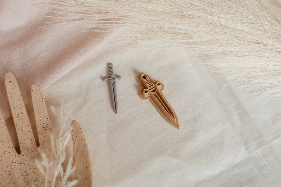 Dagger Clay Cutter, Sword Polymer Clay Cutter, Craft Tools, Tattoo ...