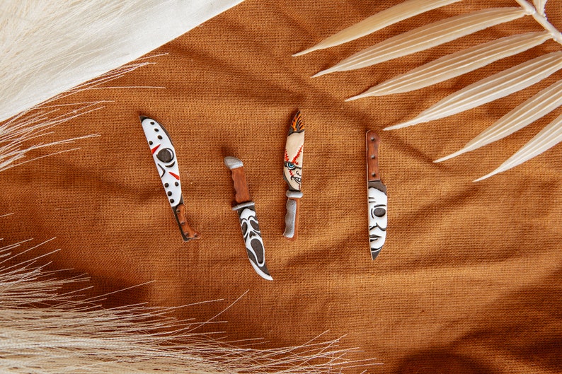Killer Knives Polymer Clay Cutter Set, Horror Themed Halloween Clay ...