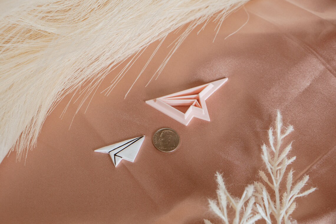 Paper Airplane Polymer Clay Cutter, Craft Tools, Tattoo Inspired PLA ...