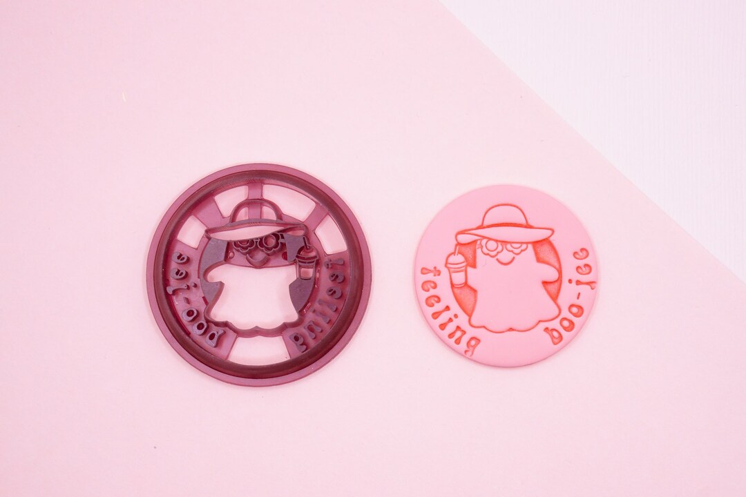 Feeling Boo-jee Polymer Clay Cutter, Cute Ghost Clay Cutter, Bougie ...