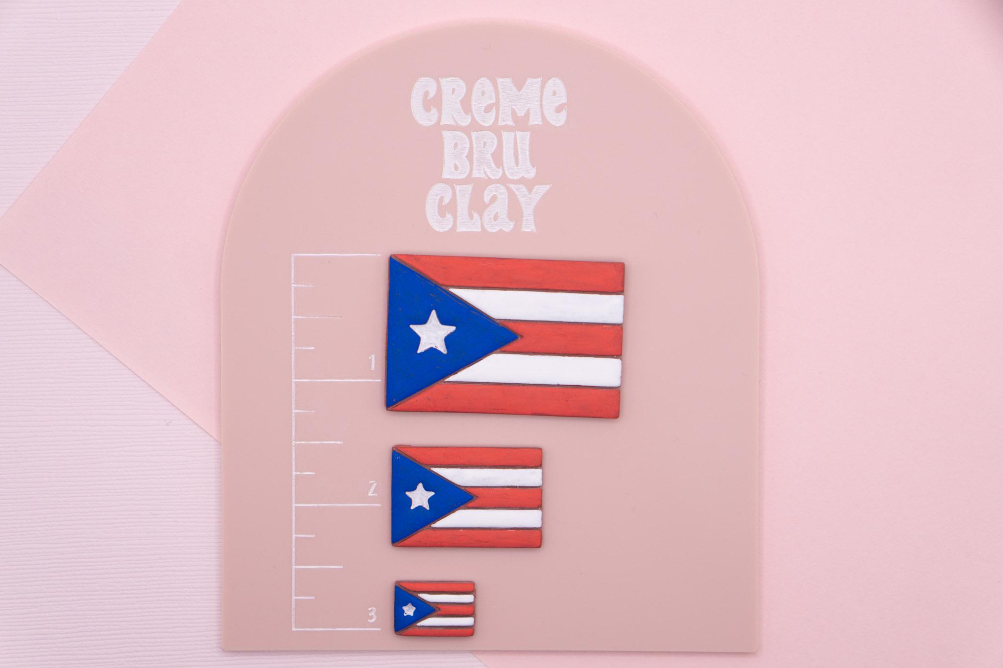 Puerto Rico Flag Clay Cutter, Puerto Rican Polymer Clay Cutter, Clay ...