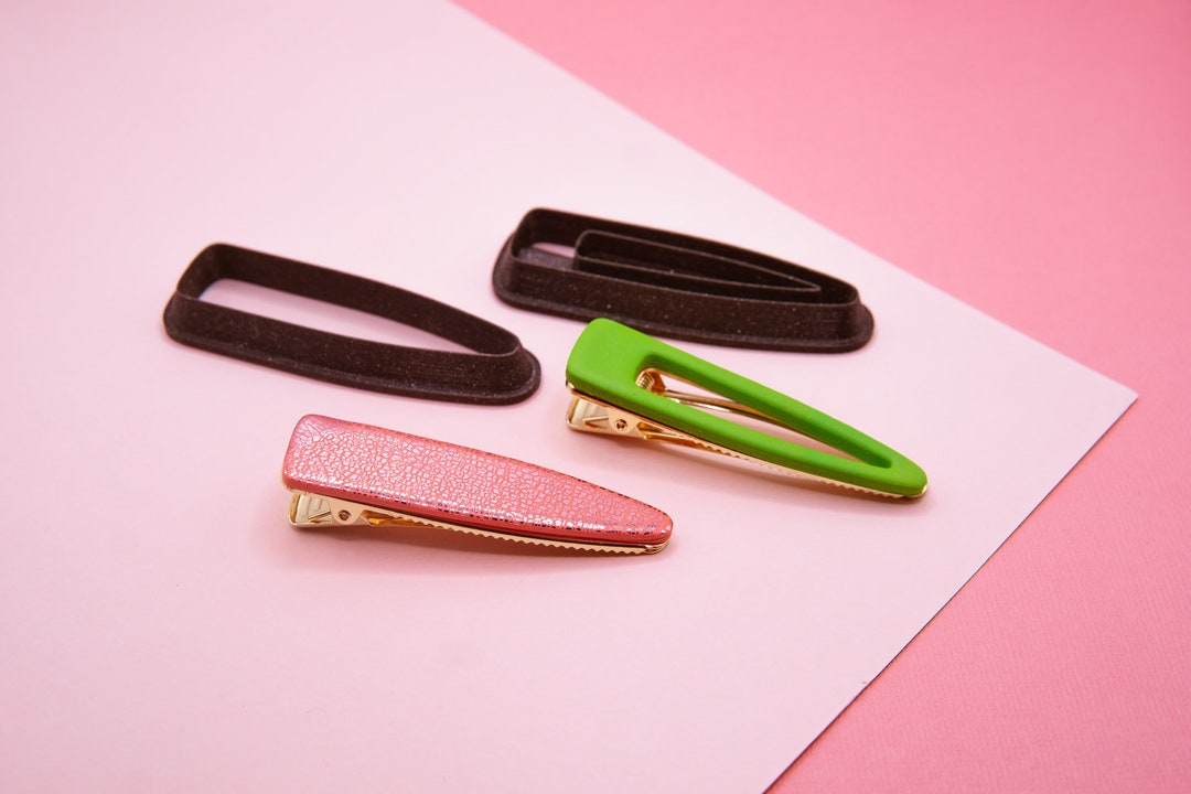 Short Skinny Dagger Shaped Barrette Hair Clip Cutter and Blanks Set ...