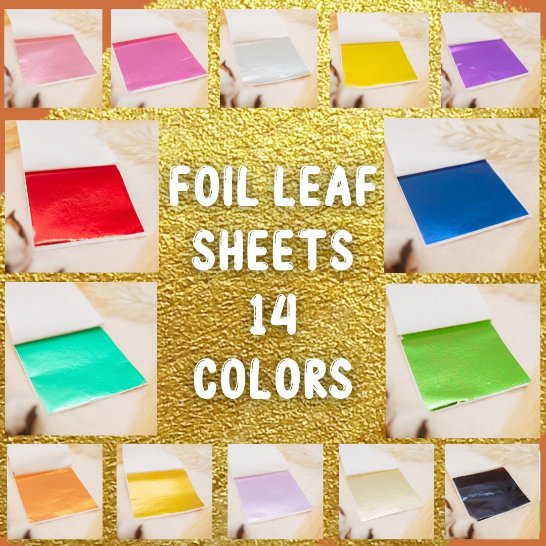 Foil Leaf Sheets, Multicolored Foil Leaf, Gold Foil Leaf, Silver Foil ...