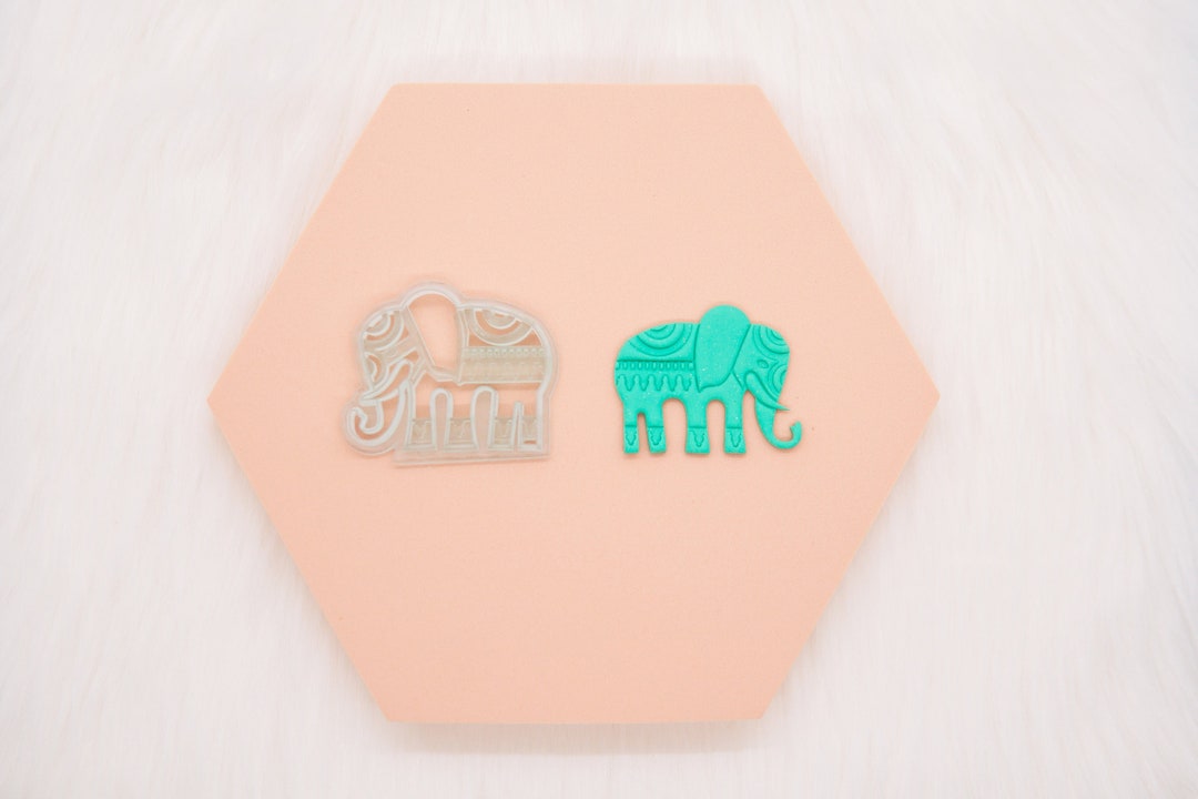 Mandala Elephant Polymer Clay Cutter, Elephant Clay Cutter, Clay Craft ...