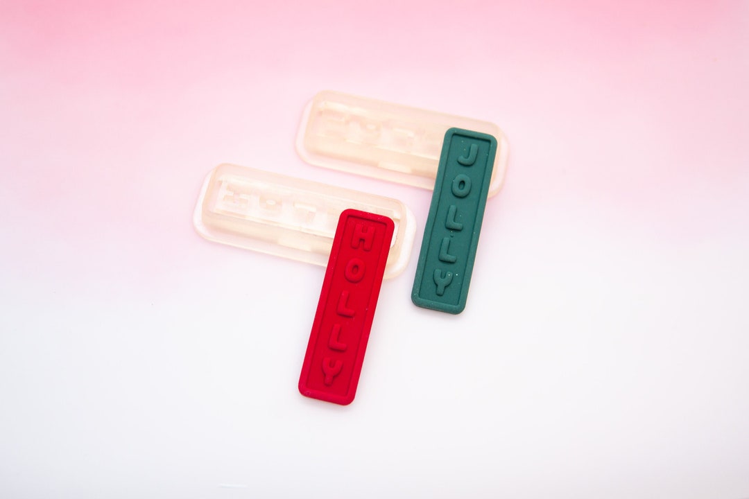 Holly Jolly Polymer Clay Cutter Set, Resin Printed Craft Tool ...