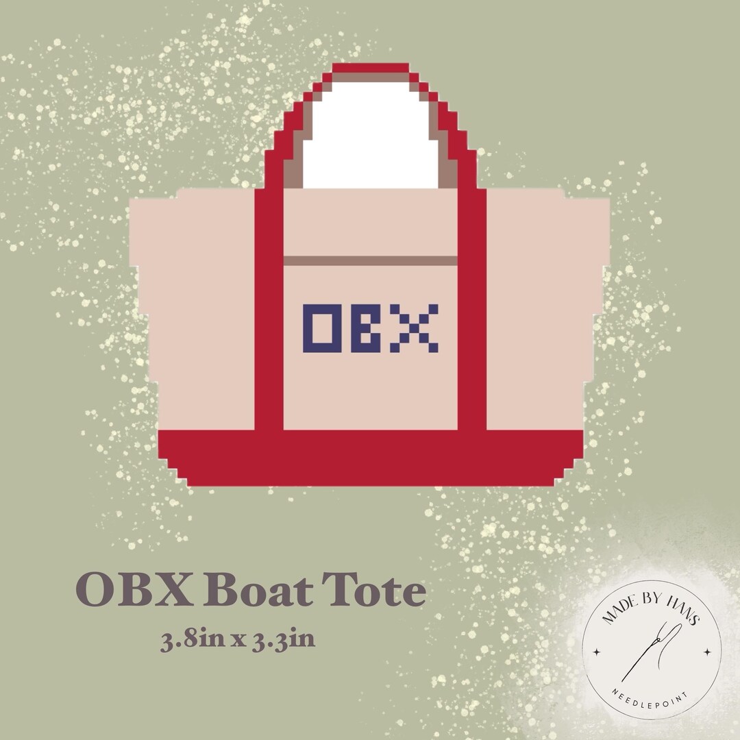 OBX Boat Tote DIGITAL Needlepoint Chart - Etsy