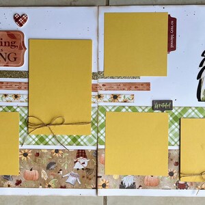 Gnome Fall Fun Scrapbook Kit 6-pages Autumn - Etsy Canada