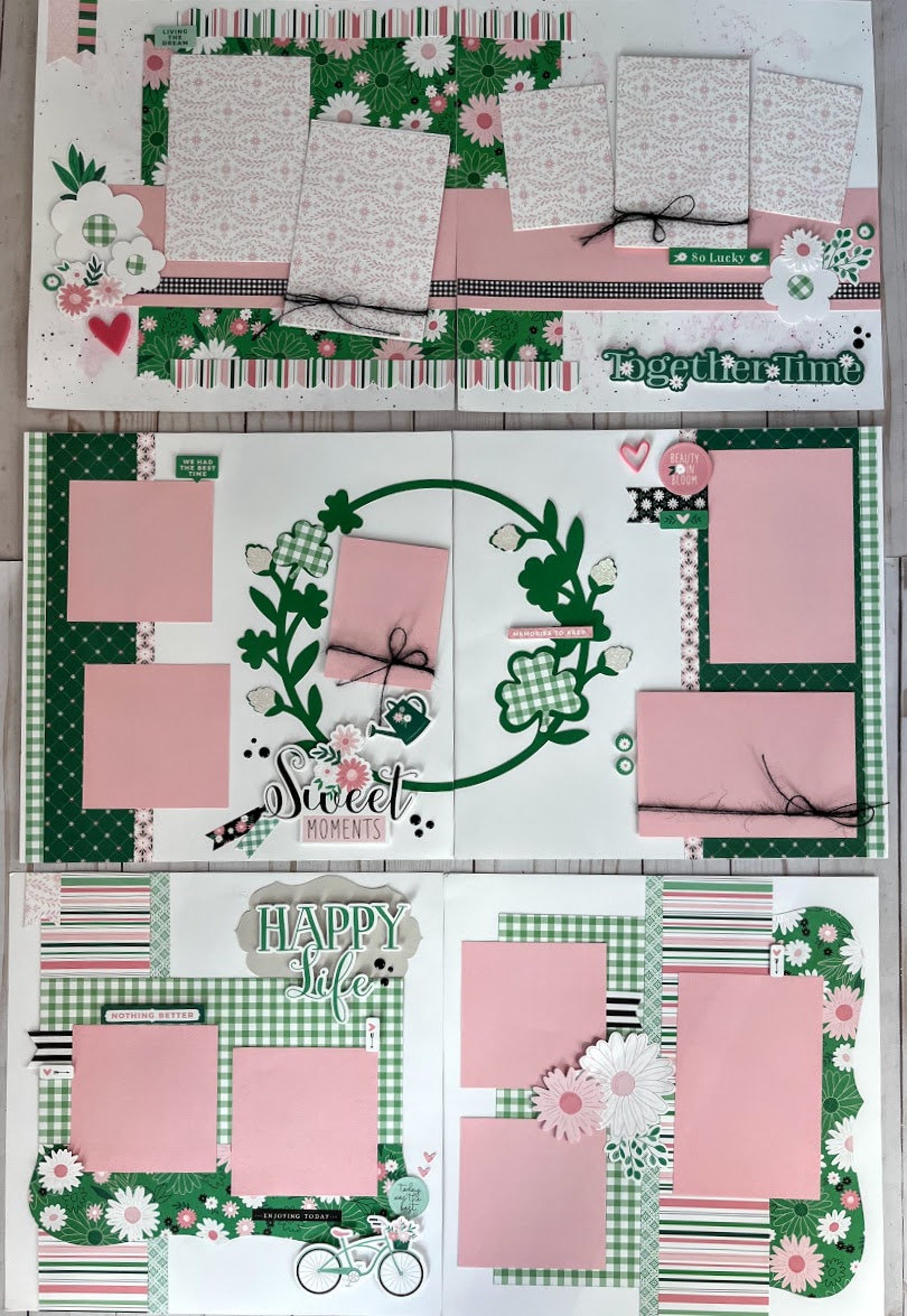 Daisy Springtime Family Girl 6-page Scrapbook Kit-- Pre-cut - Etsy Canada