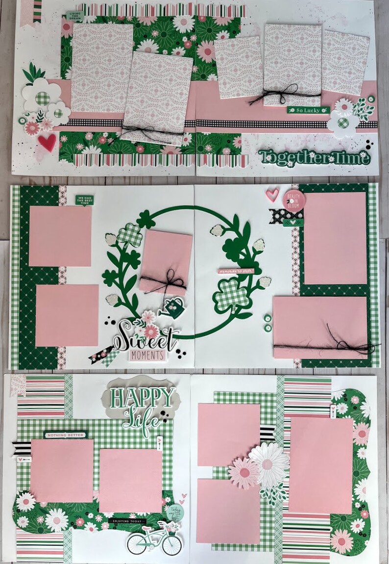 Daisy Springtime Family Girl 6-page Scrapbook Kit-- Pre-cut - Etsy Canada