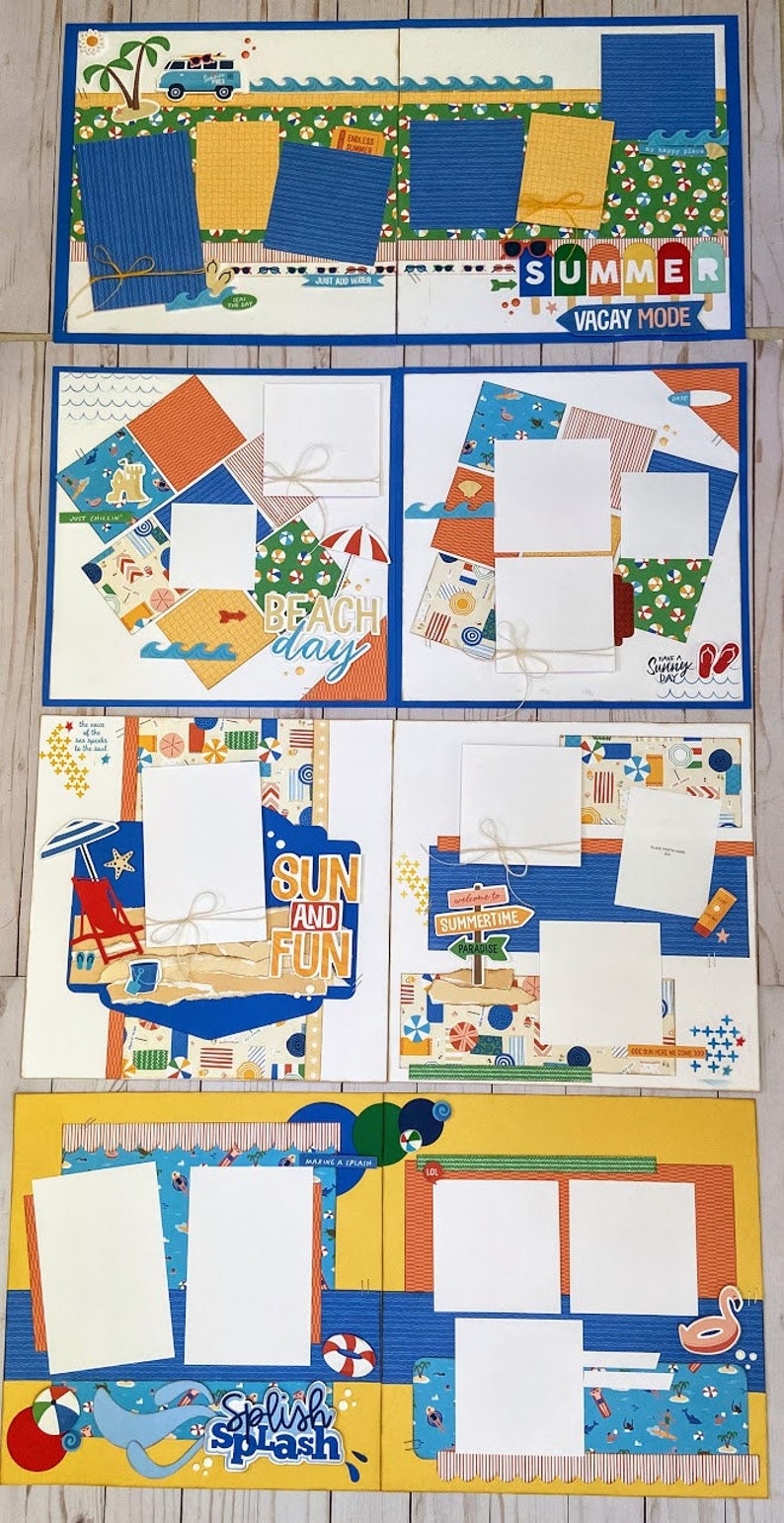 Beach Party 8 Page Kit Summer Beach Lake FUN - Etsy