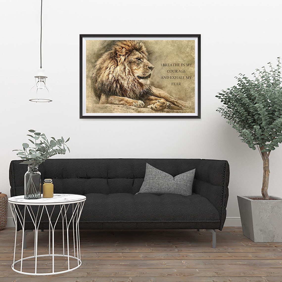 Most Popular Lion Theme Quote Posters - Power Strength Brave Beast ...
