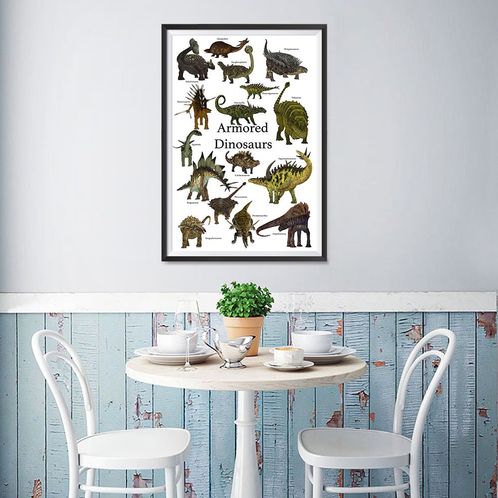 Dinosaurs Worlds, Families Posters Set of 6 Poster Printing Wall Art ...