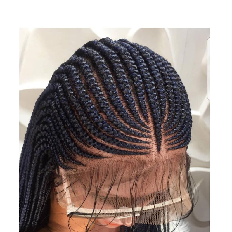 Cornrows wig tribal braids cornrow wigs knotless braids box | Etsy