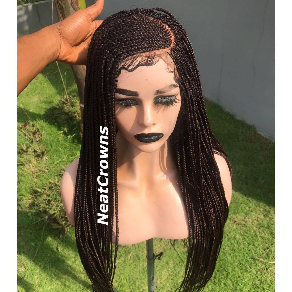 READY TO SHIP Cornrows Wig Cornrow Wigs Braided Tribal Wig Box - Etsy