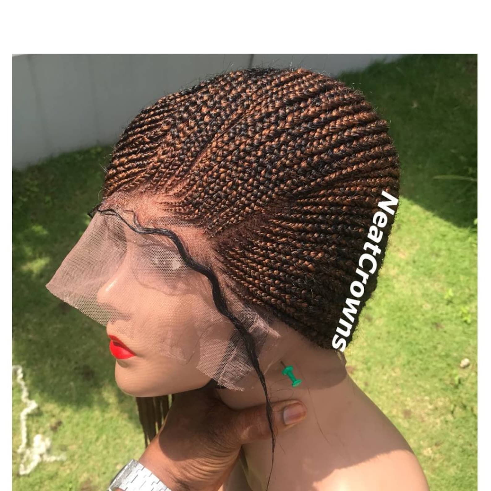 Cornrows Wig Cornrow Wigs Braided Wig Box Braids Wig Knotless | Etsy