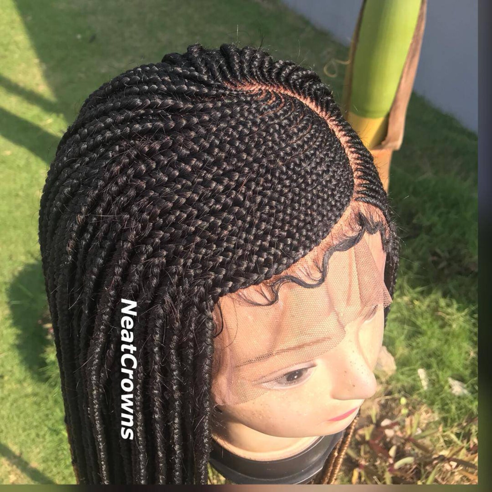 READY TO SHIP Cornrows Wig Cornrow Wigs Braided Tribal Wig Box | Etsy