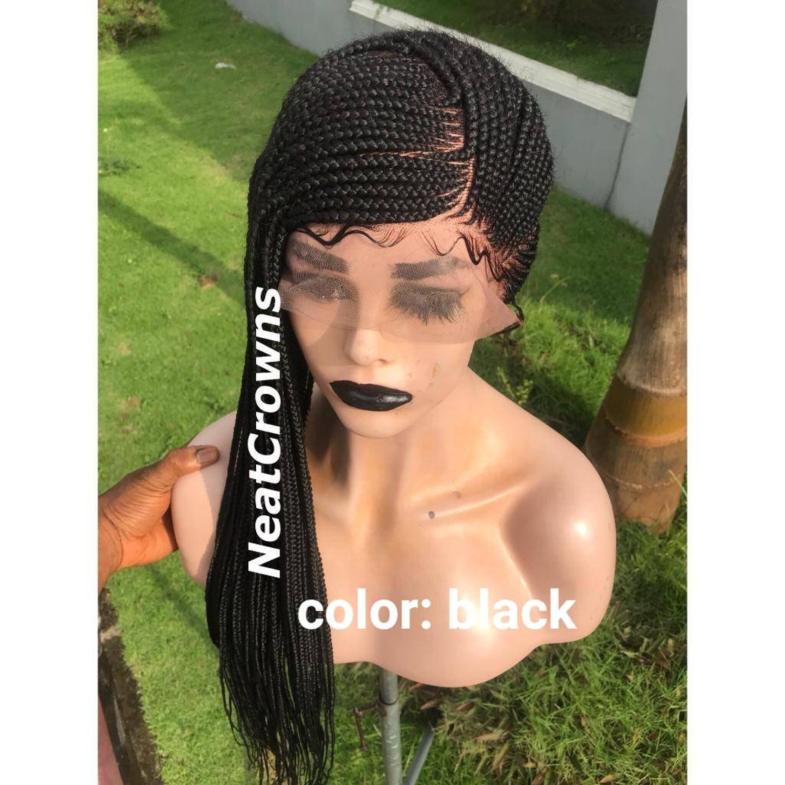 Cornrows Wig Cornrow Wigs Braided Wig Box Braids Wig Knotless | Etsy