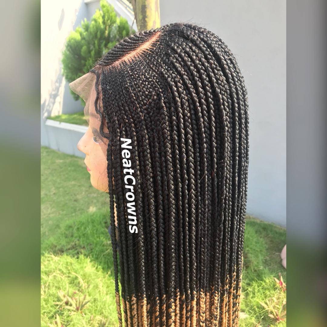 Ready to ship Cornrows wig cornrow wigs braided wig box braids | Etsy