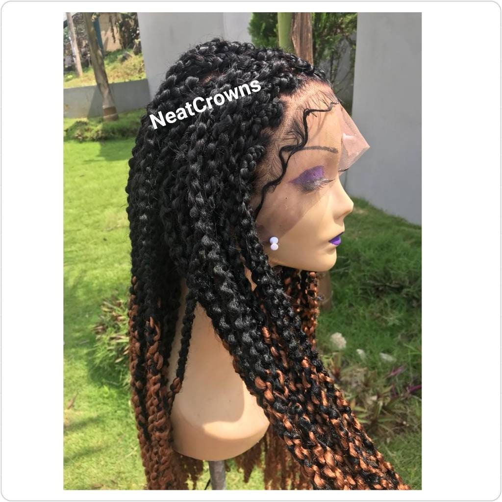 Passion Twists Full Lace Front Wig Braided Wig Cornrows Wig - Etsy